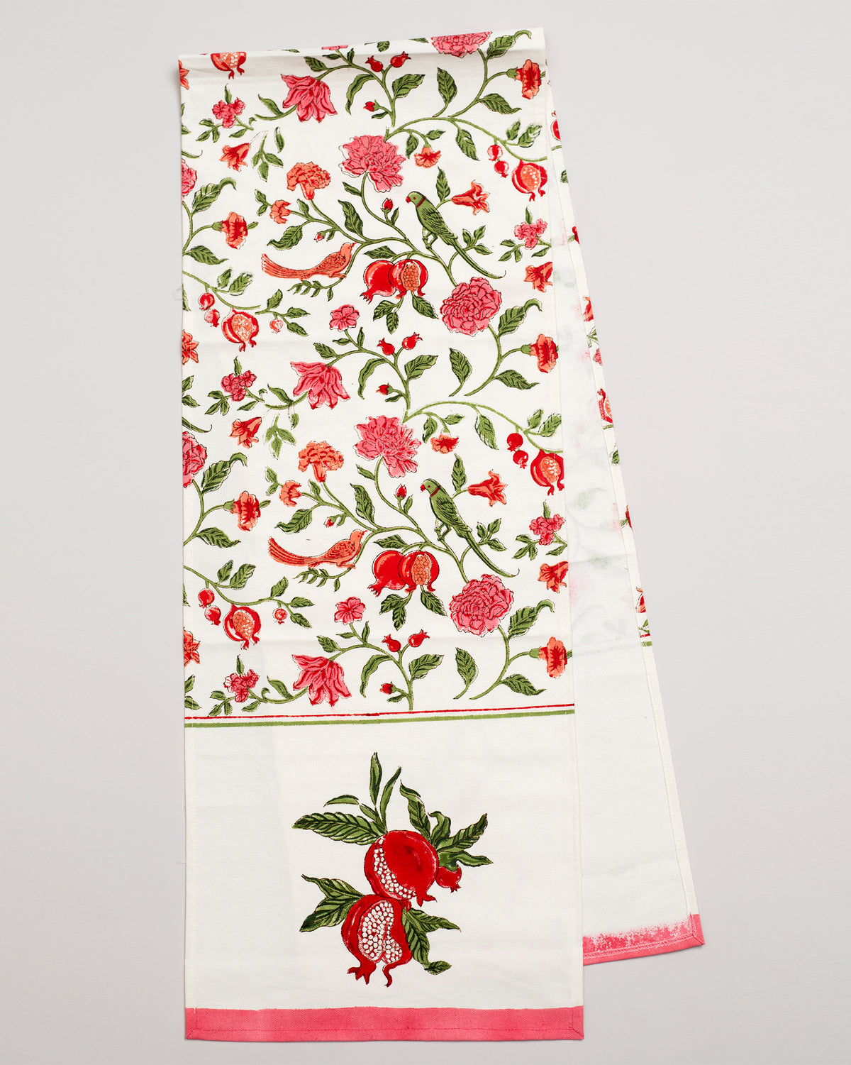 Pink Jaal Table Runner | Rangbagh