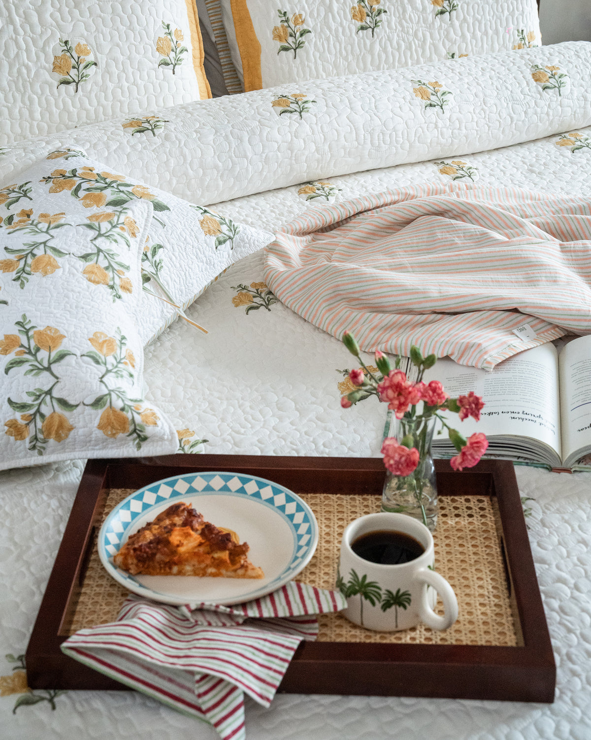 Rattan Rectangle Serving Tray | Rangbagh