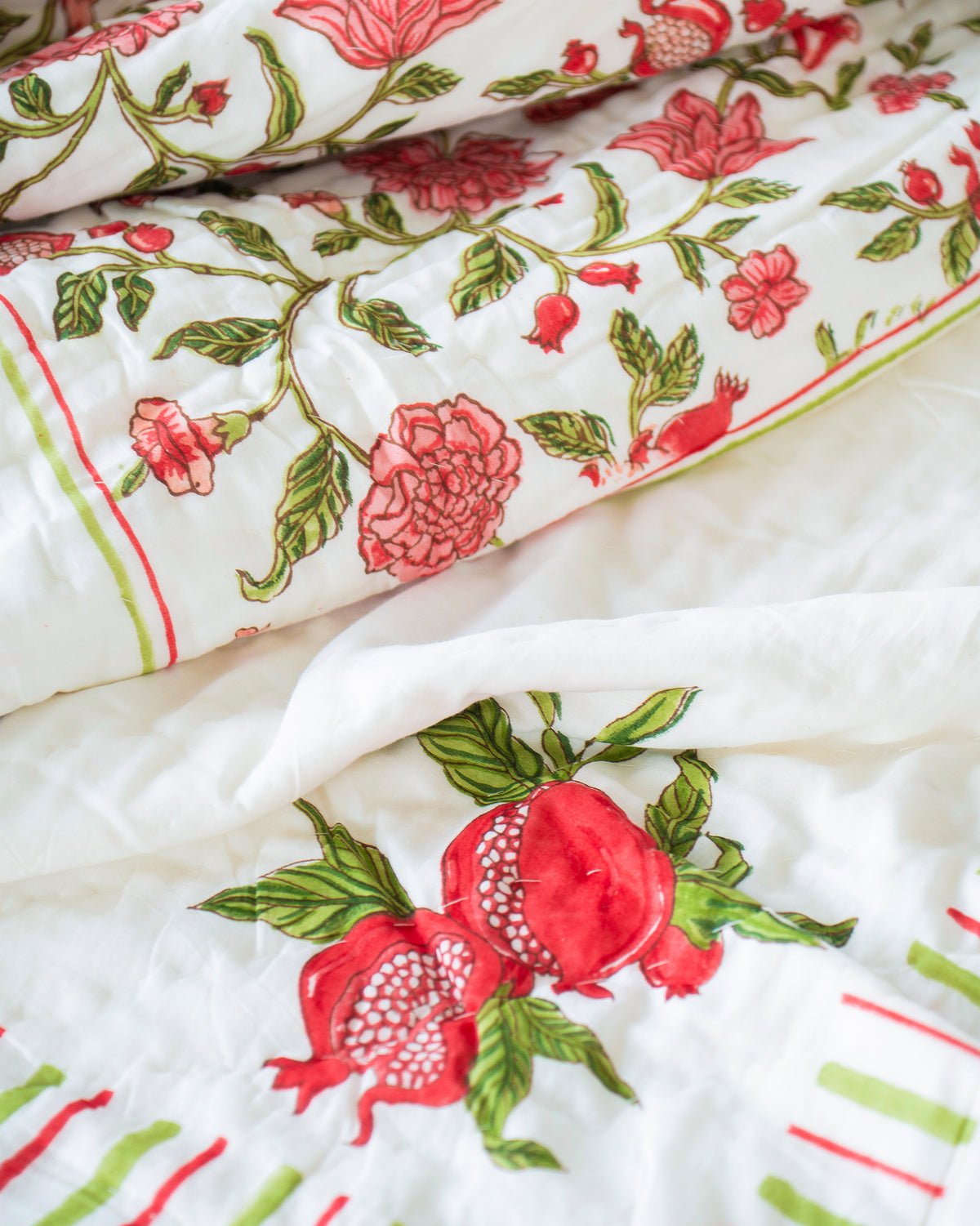 Pink Jaal Quilt | Rangbagh