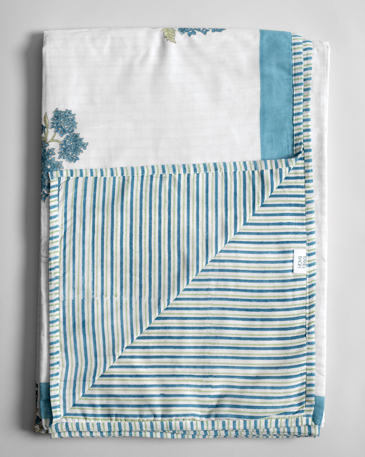 Whispering Hydrangea Blue Dohar | Rangbagh