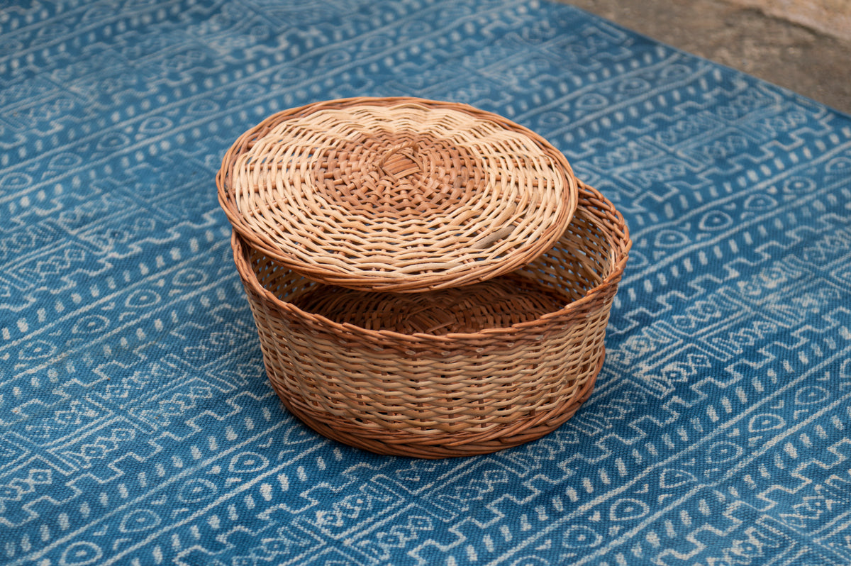 Round Sea Grass Basket | Rangbagh