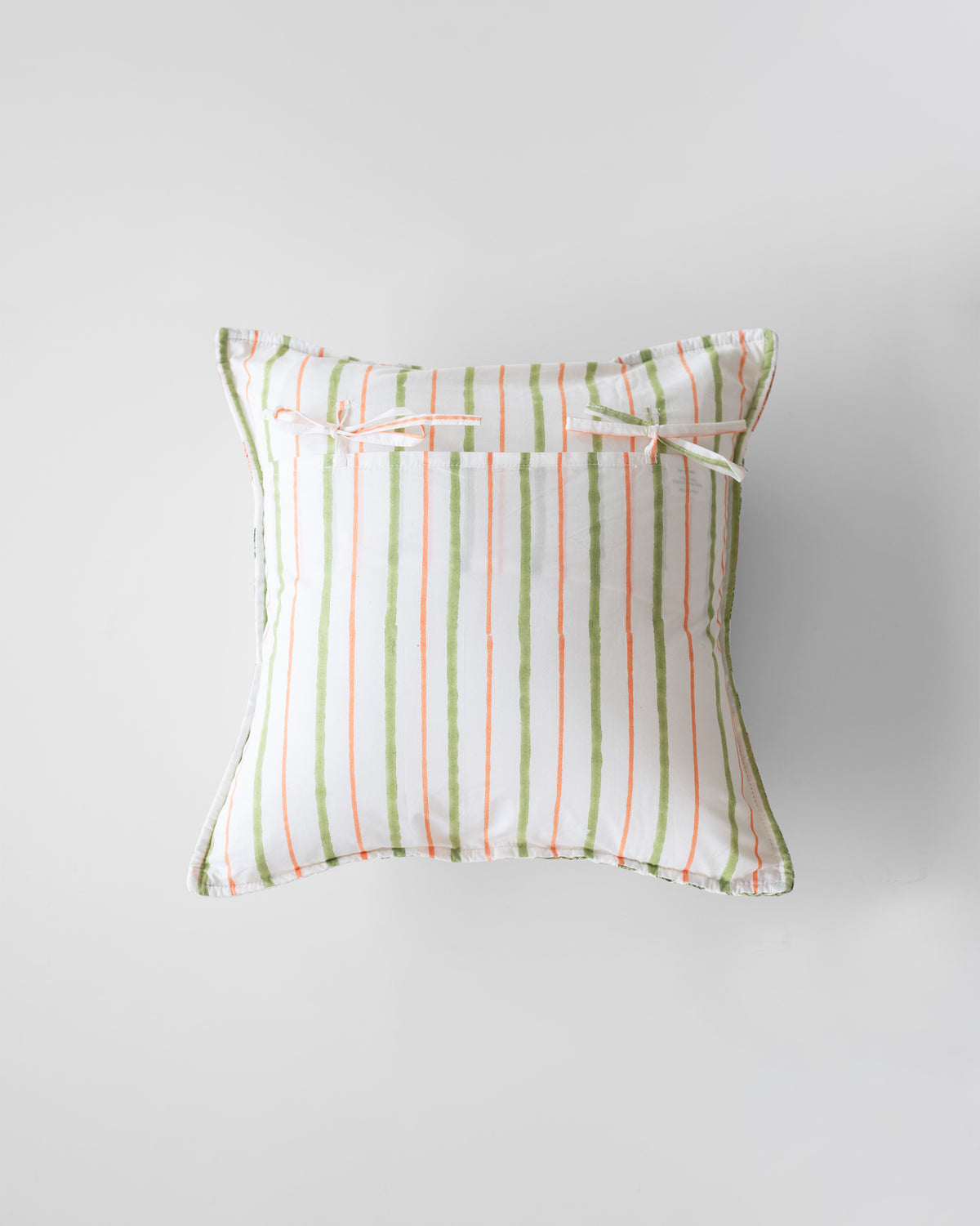 Orange Stripes Cushion Cover | Rangbagh