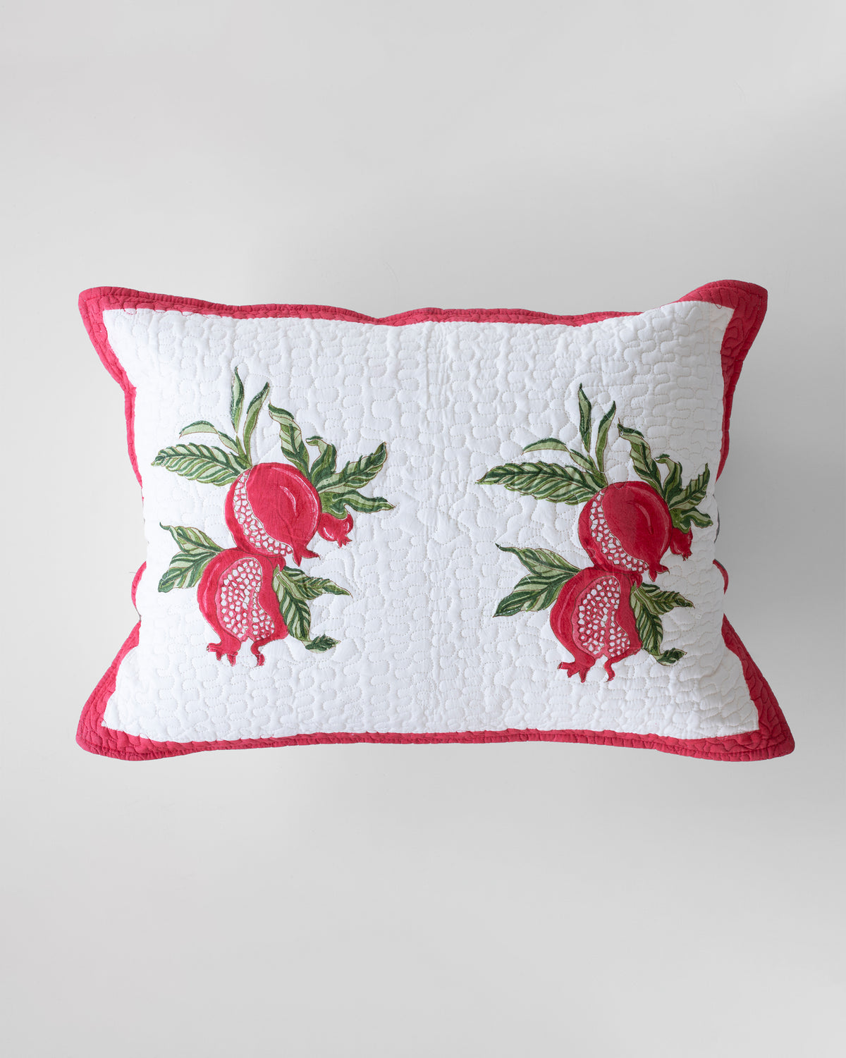 Pomegranate Rectangle Cushion Cover | Rangbagh