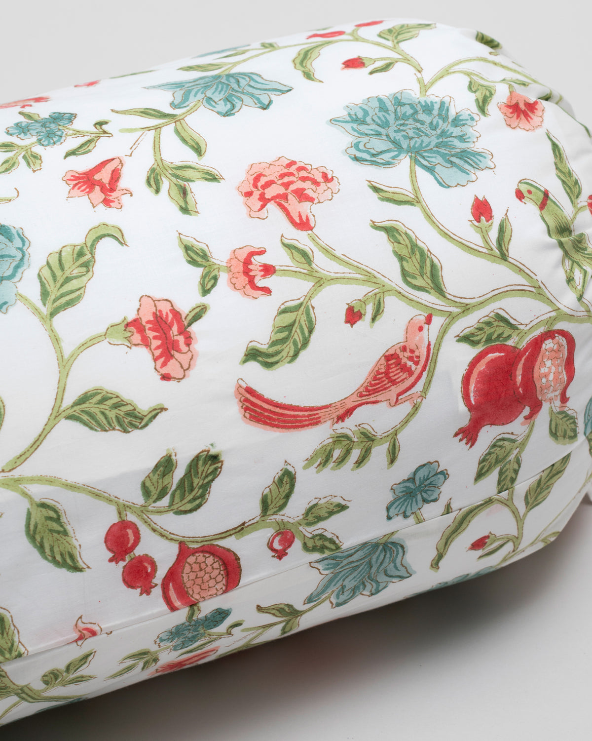 Blue Jaal Bolster Cover | Rangbagh