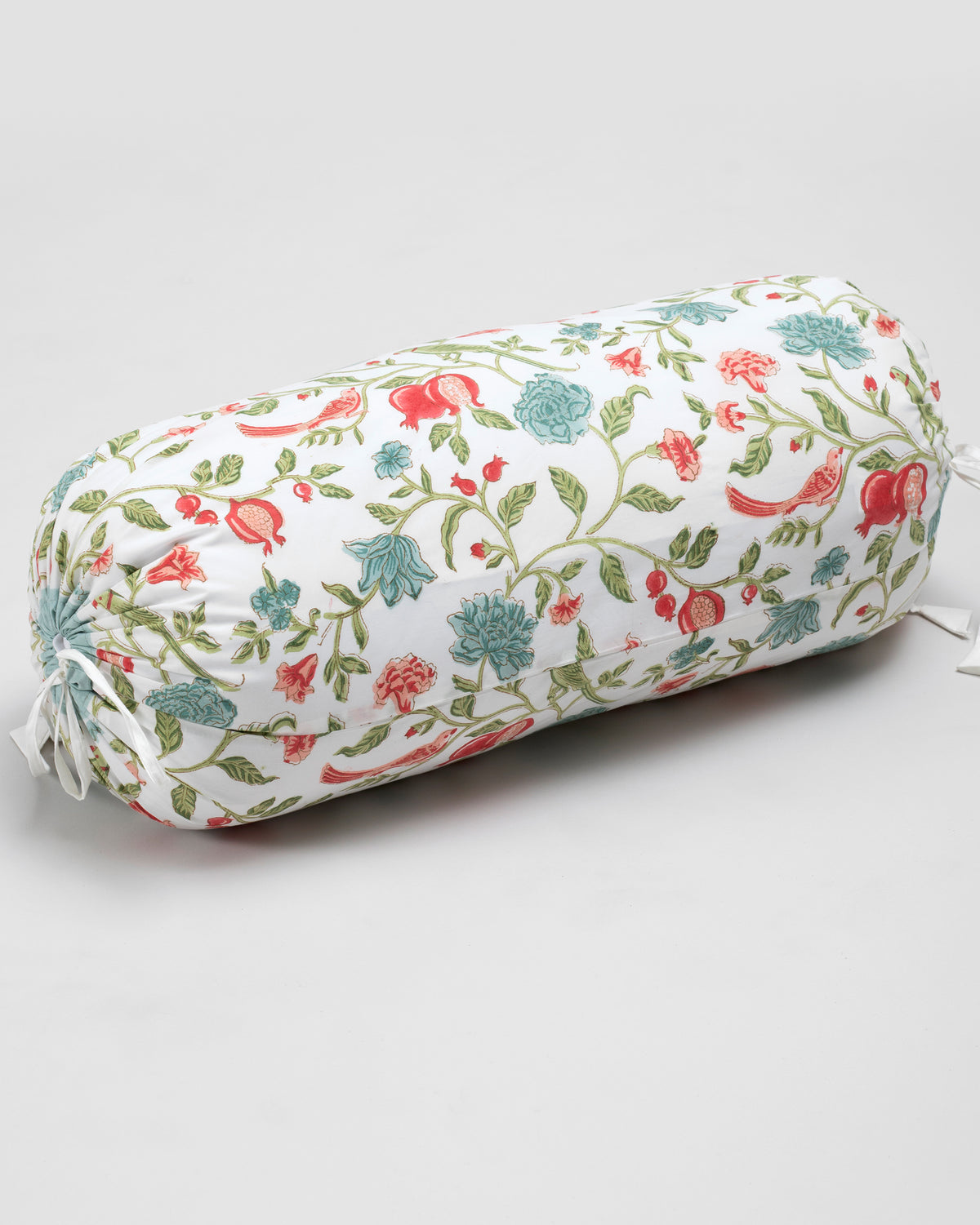 Blue Jaal Bolster Cover | Rangbagh