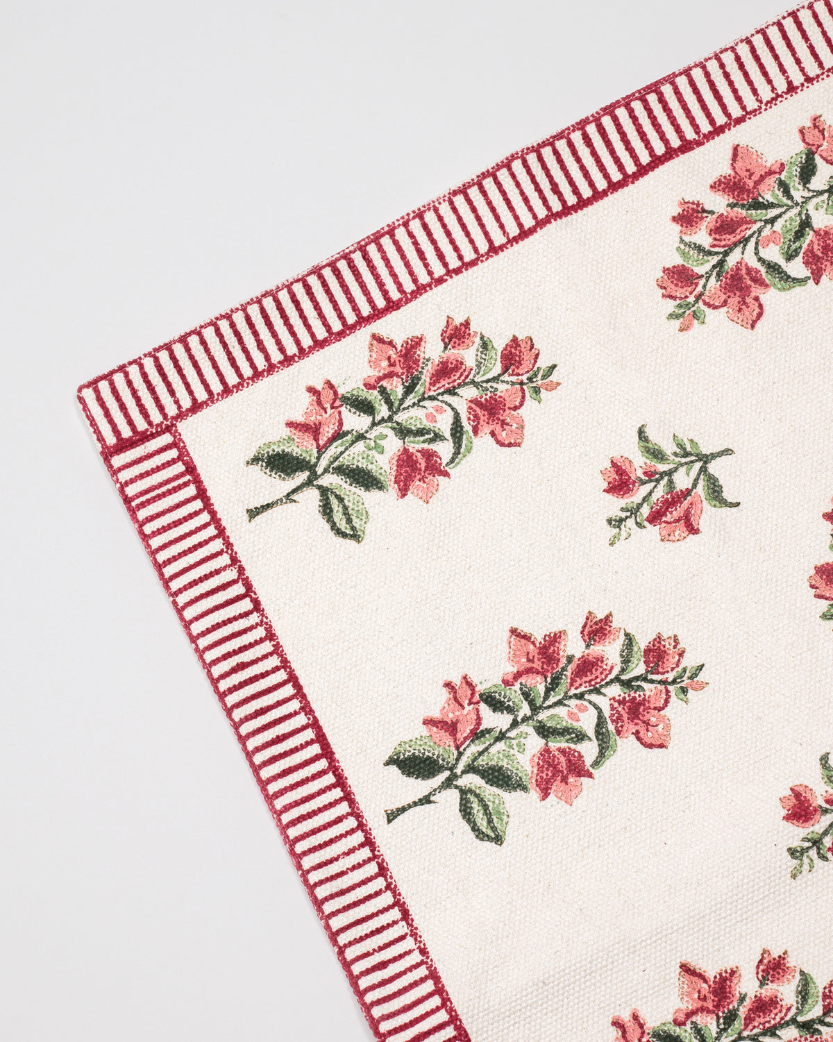 Bougainvillea Blooms Pink Hand Woven Rug - Small | Rangbagh