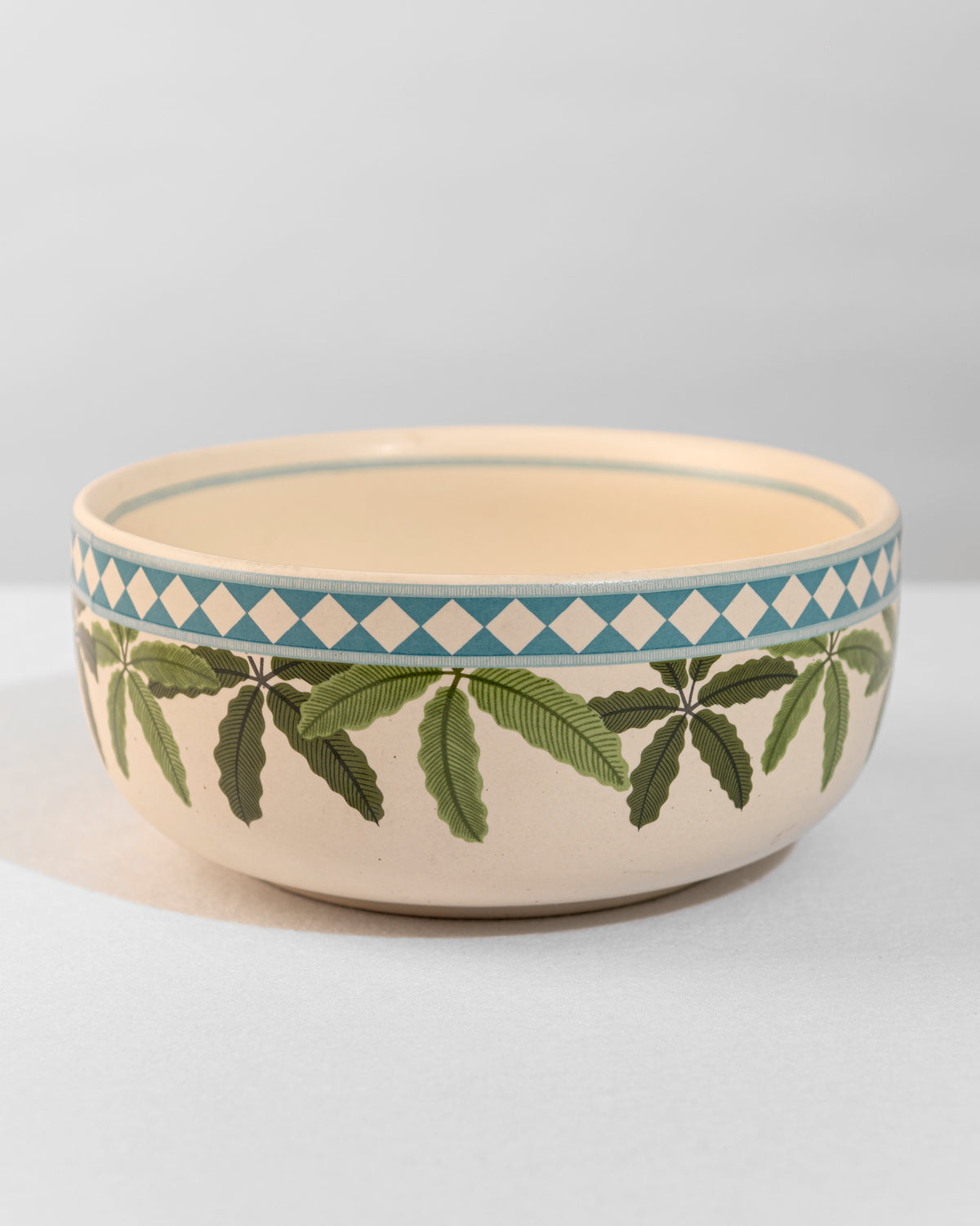 Azure Palm Oasis Serving Bowl | Rangbagh
